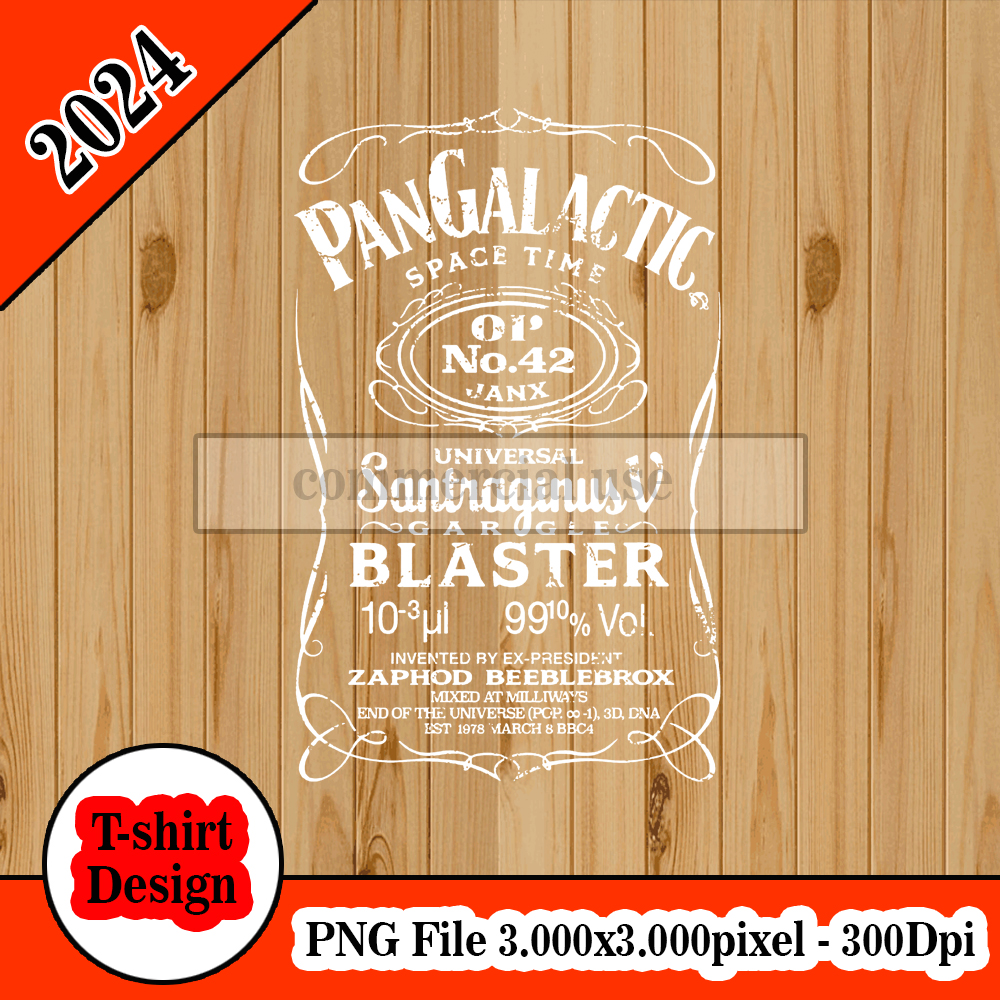 Pan Galactic Gargle Blaster 2 No 42 tshirt design PNG higt q | Inspire ...