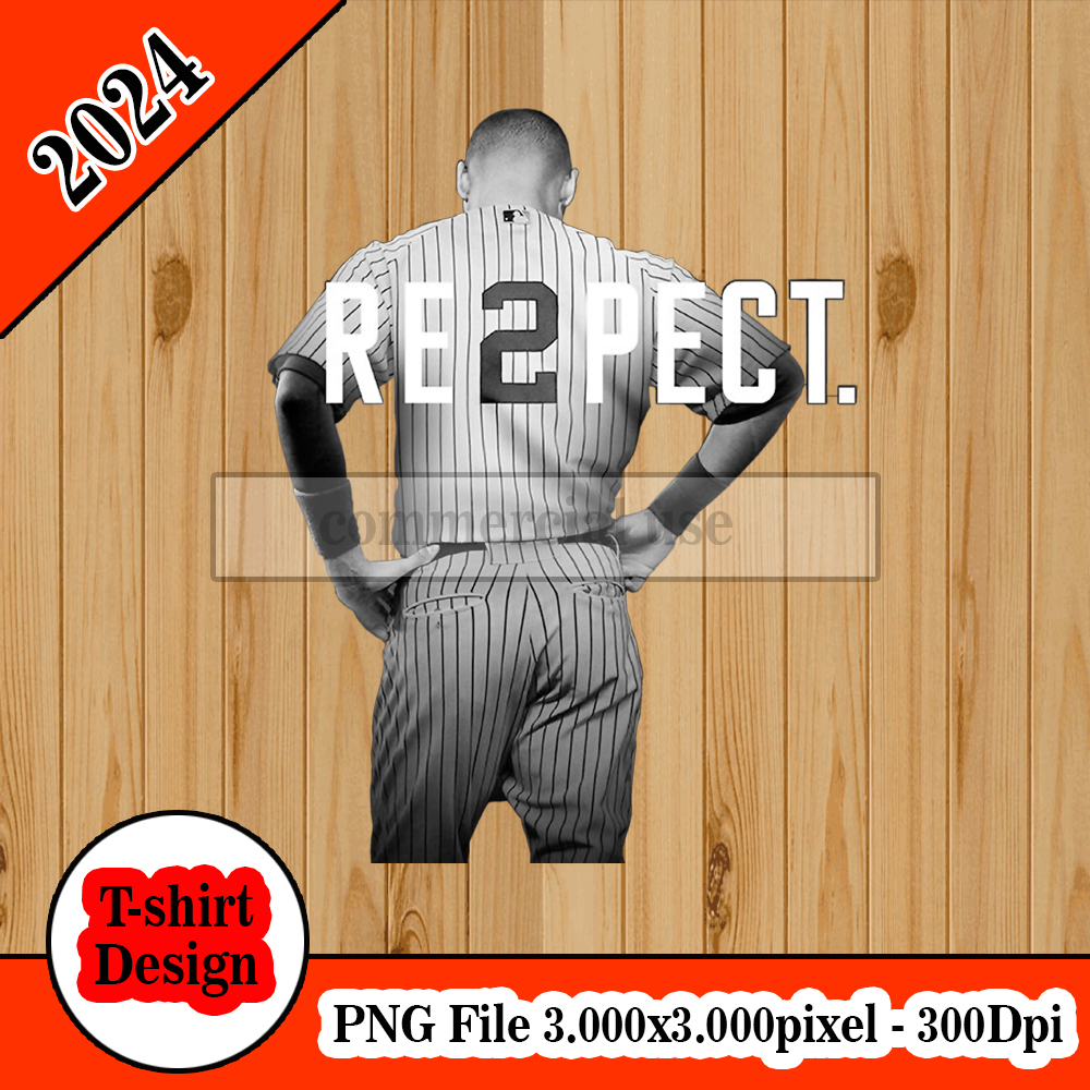 Respect Derek Jeter Re2pect tshirt design PNG higt quality 3 - Inspire ...