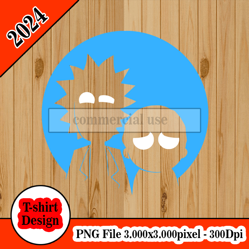 Rick and Morty symbol tshirt design PNG higt quality 300dpi - Inspire ...