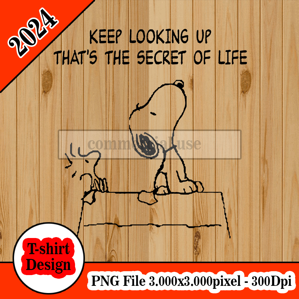 Snoopy Secret of Life tshirt design PNG higt quality 300dpi | Inspire ...