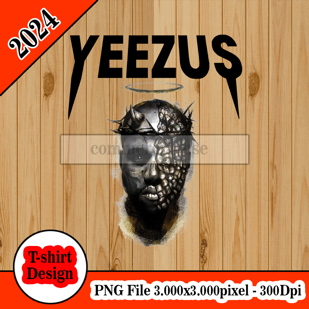 yeezus kanye west head painting tshirt design PNG higt quali | Inspire ...