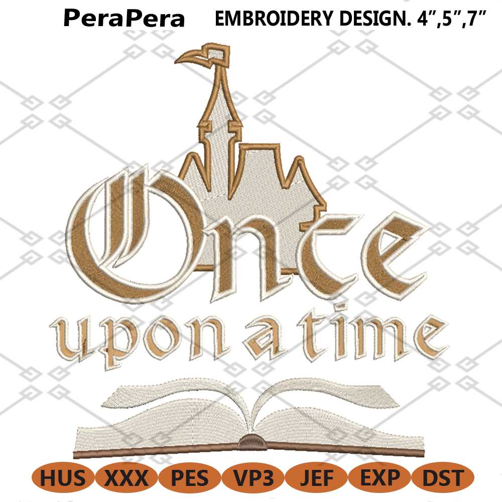 Once Upon a Time Princess Castle Machine Embroidery Design | Inspire Uplift