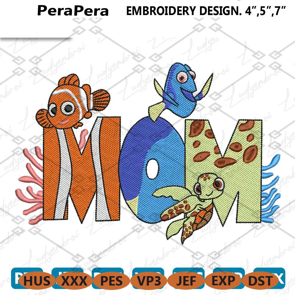 Cute Mom Embroidery Design For Shirt, Mother's Day Embroider | Inspire ...