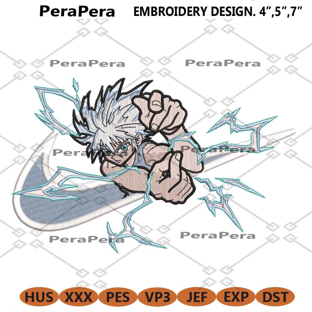 Nike x Killua Skill Logo Embroidery Design Download File | Inspire Uplift