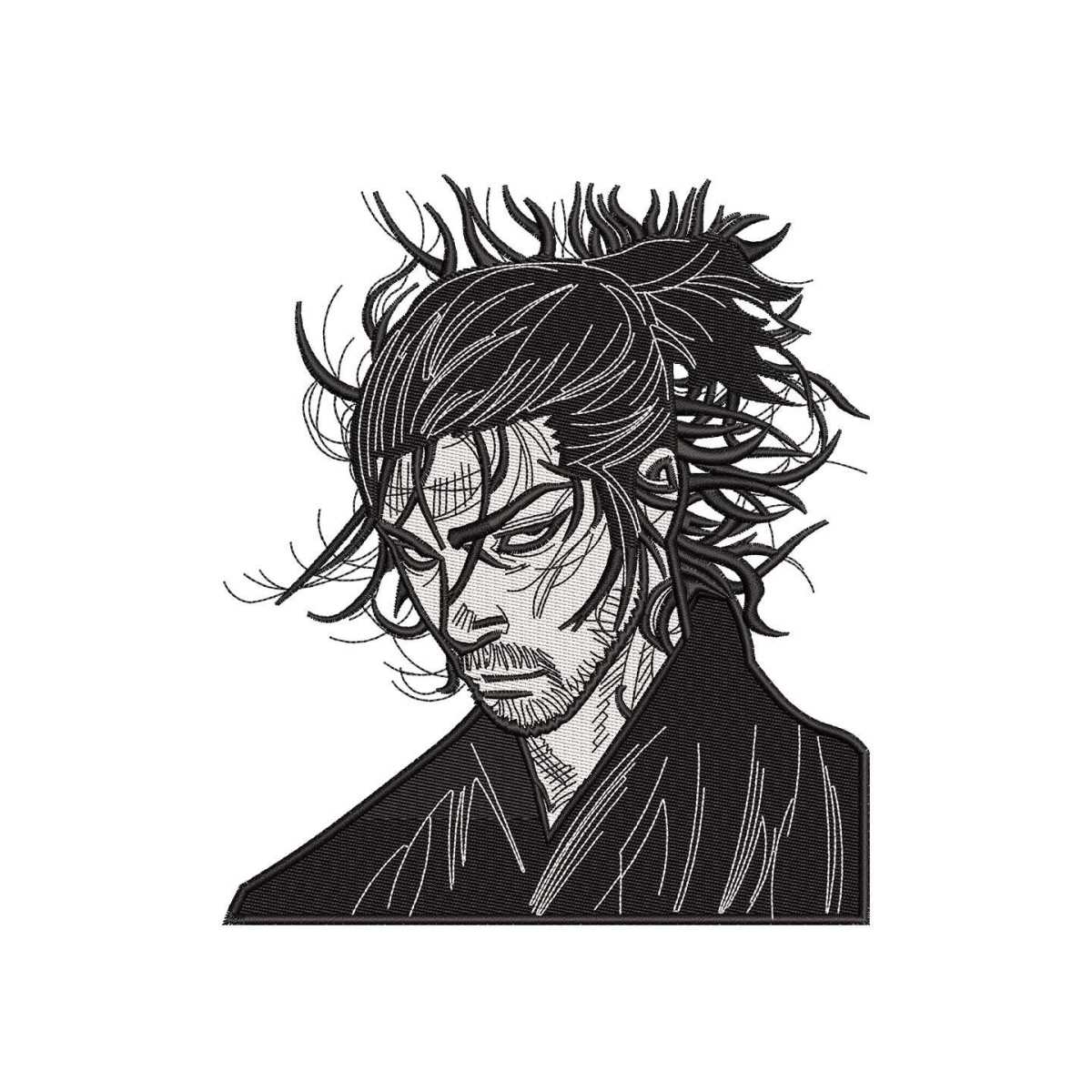 Miyamoto Musashi Vagabond Embroidery File png | Inspire Uplift