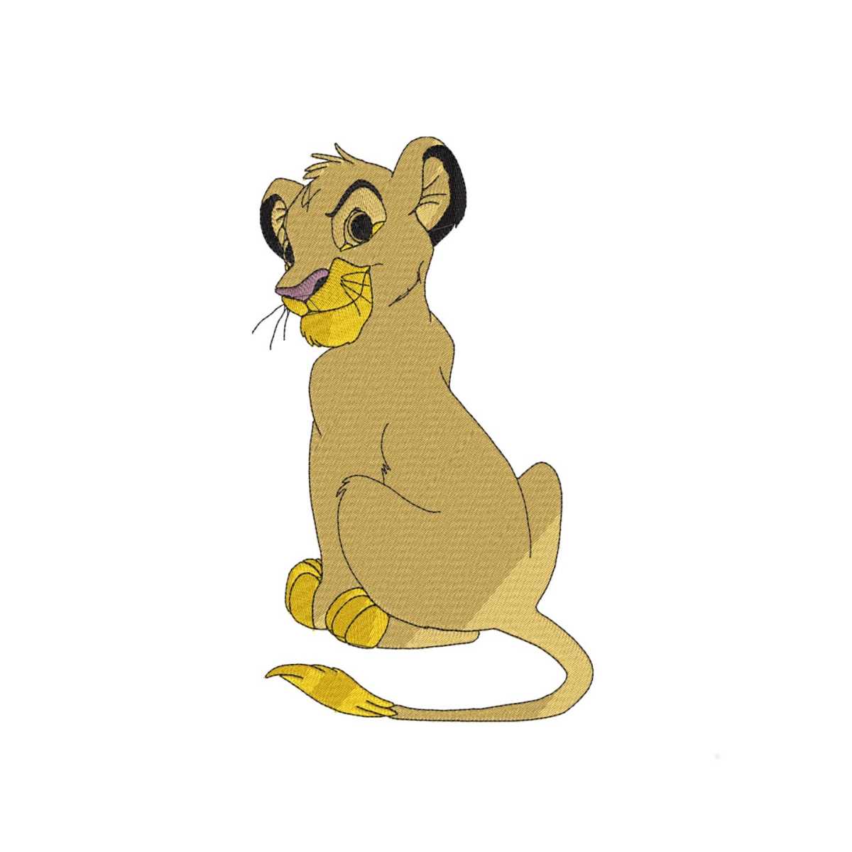 Simba The Lion King Back Embroidery | Inspire Uplift