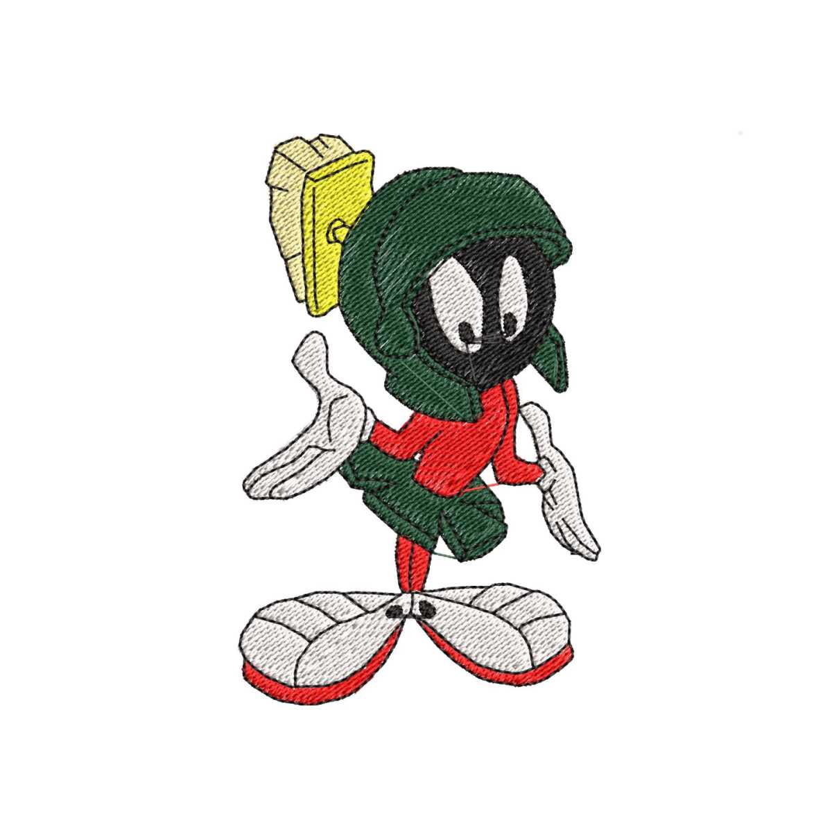 Marvin The Martian Design Embroidery - Inspire Uplift