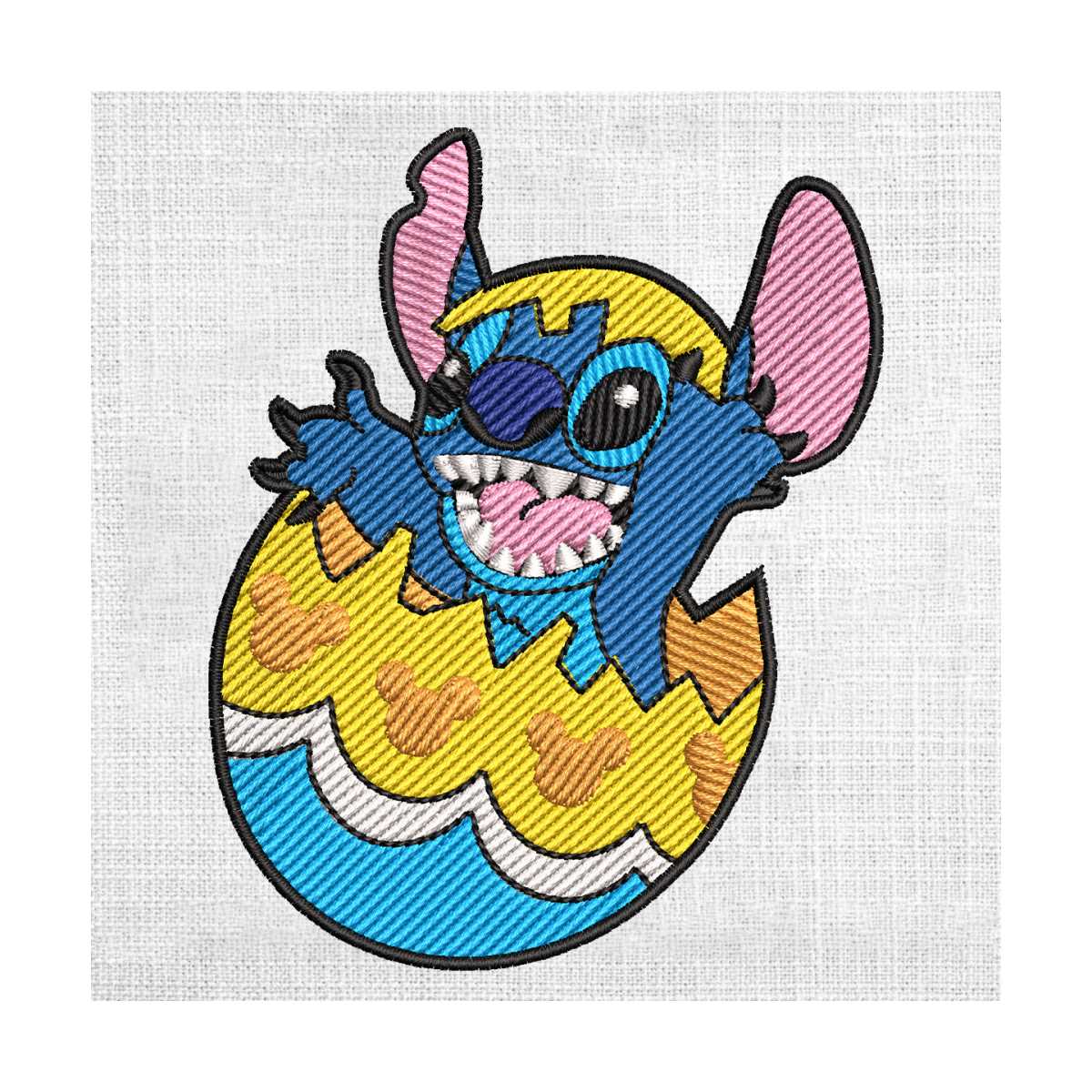 Funny Stitch Easter Day Egg Hatch Embroidery | Inspire Uplift