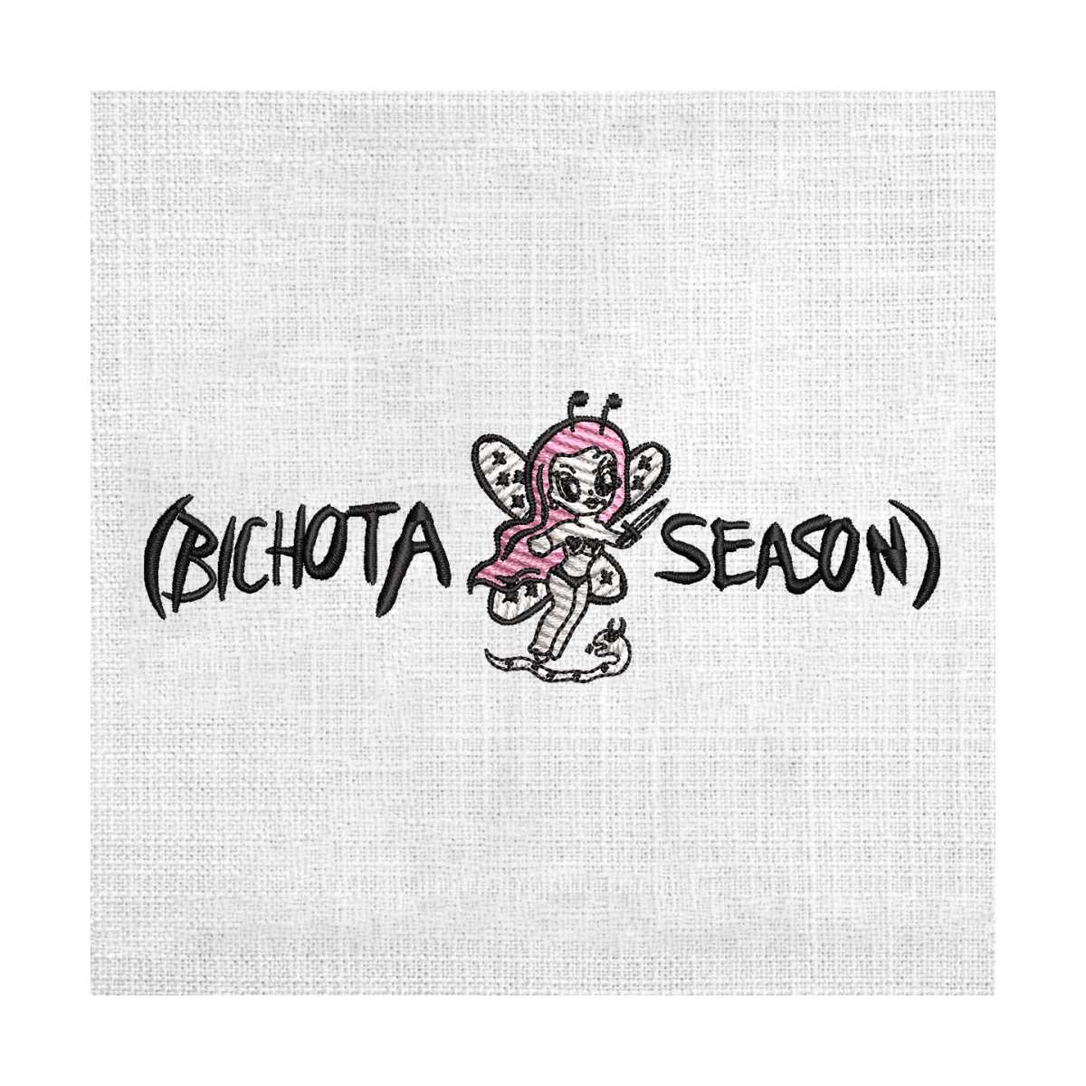 Bichota Season Karol G Devil Angel Pink Hair Embroidery | Inspire Uplift