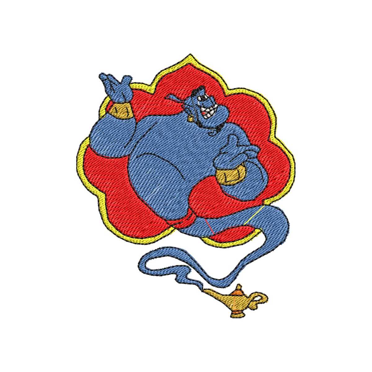 Magic Oil Lamp Genie Embroidery Png | Inspire Uplift