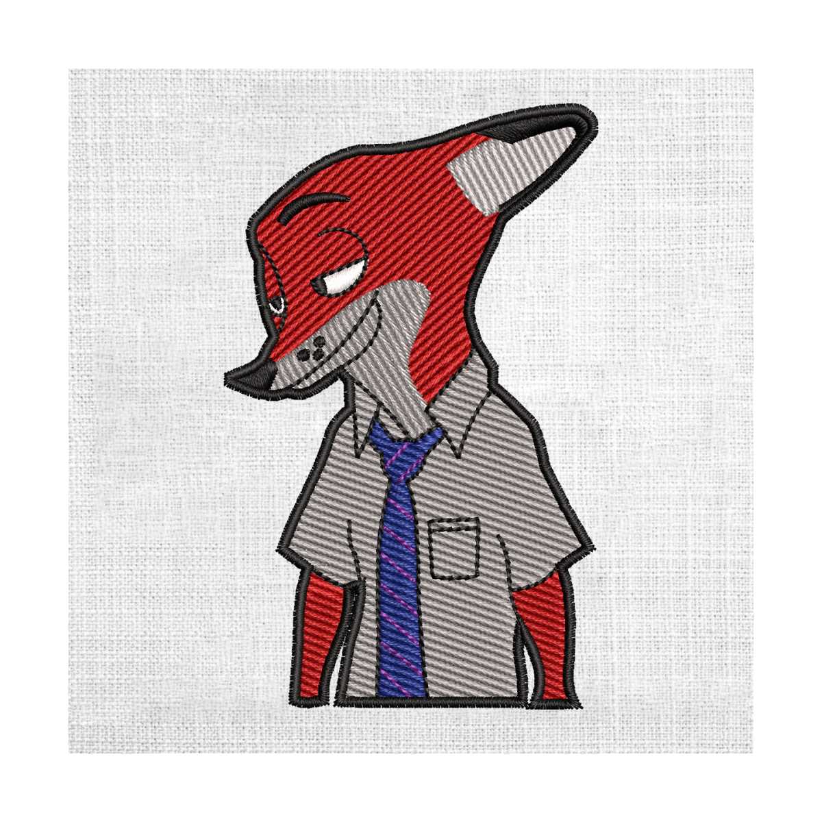 Nick Wilde Zootopia Couple Matching Embroidery - Inspire Uplift