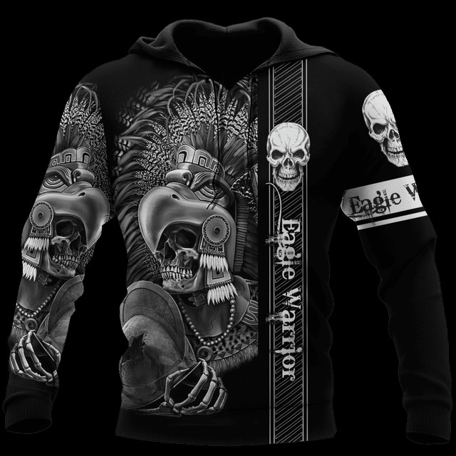 Eagle Warrior Aztec Mexican Hoodie, All Over Print Hoodie Zi | Inspire ...