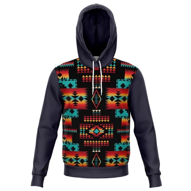 Gray Native Tribes Pattern Native Am, All Over Print Hoodie | Inspire ...