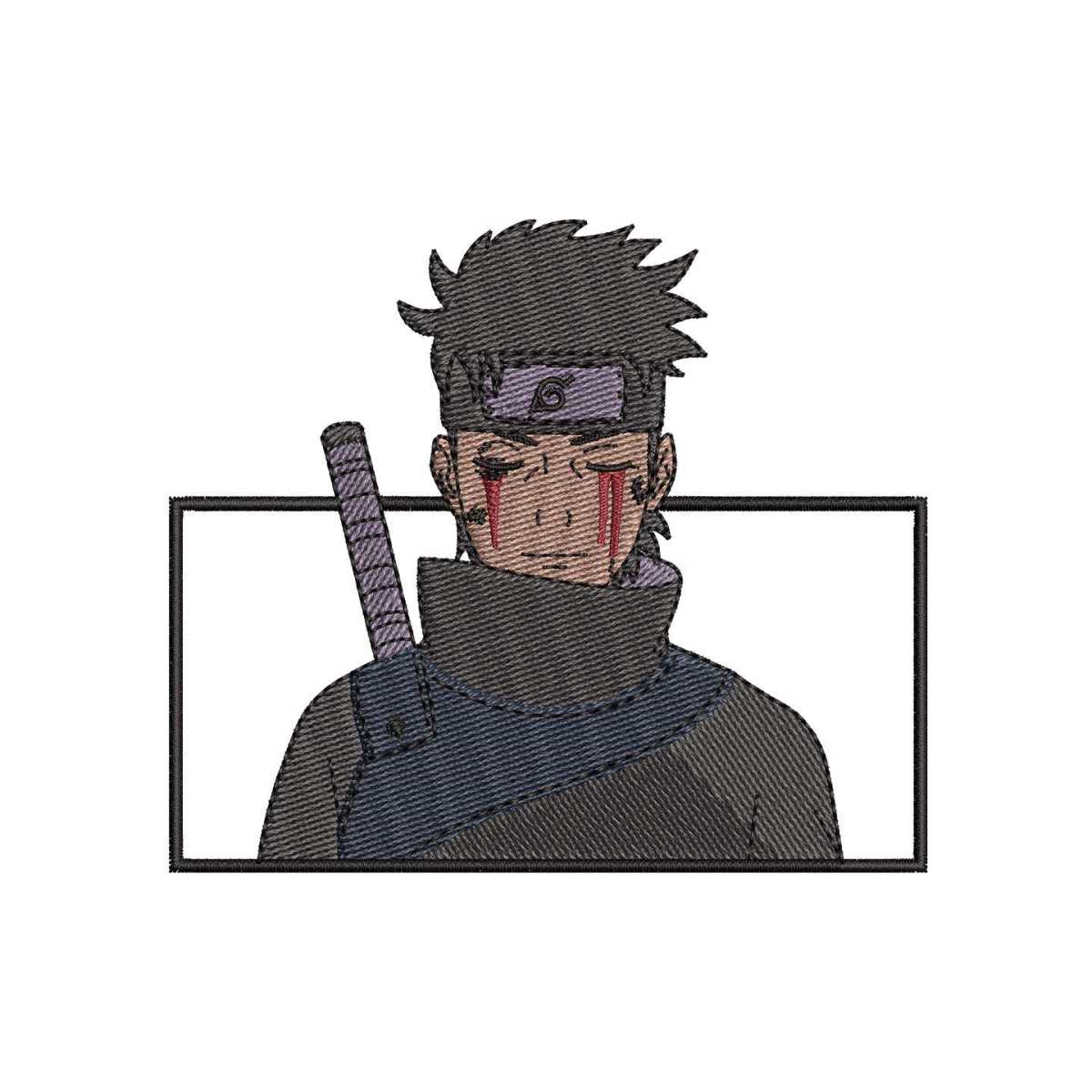 Shisui Uchiha Death Anime Embroidery File png | Inspire Uplift