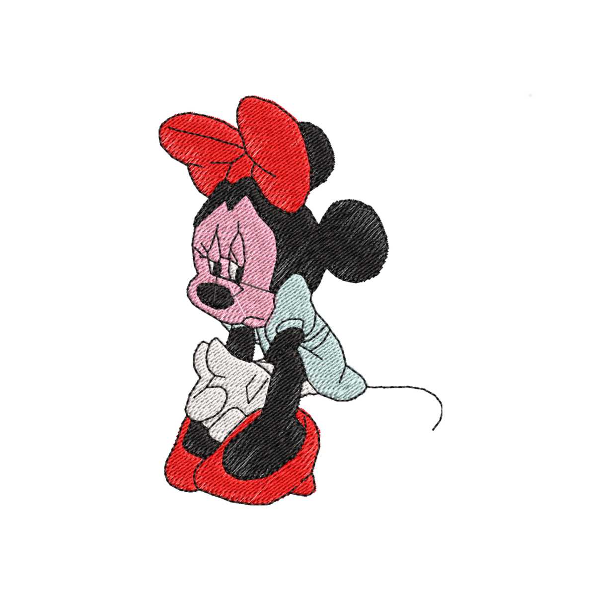 Minnie Mouse Sad Embroidery Design ,png | Inspire Uplift