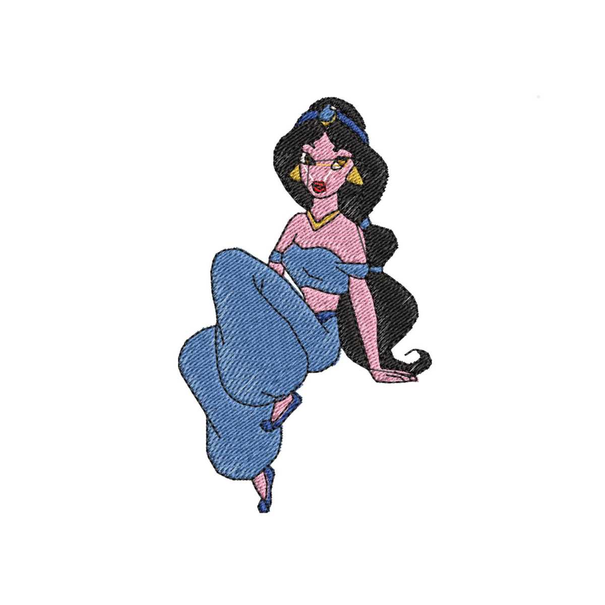 Aladdin Princess Jasmine Embroidery Png | Inspire Uplift