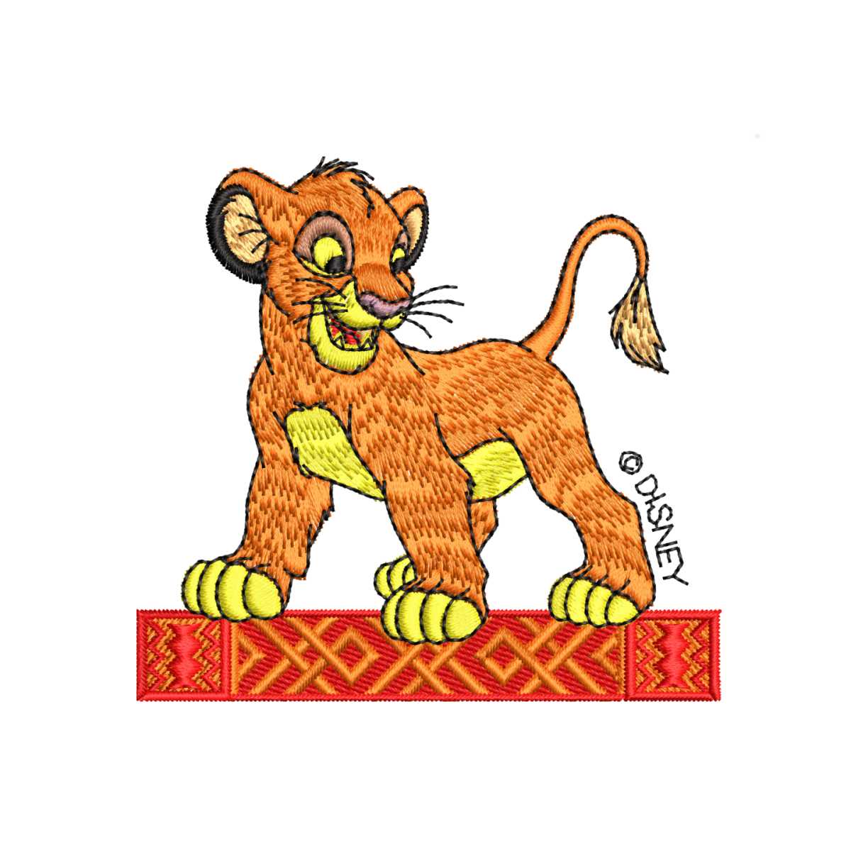 The Lion King Young Simba Embroidery | Inspire Uplift