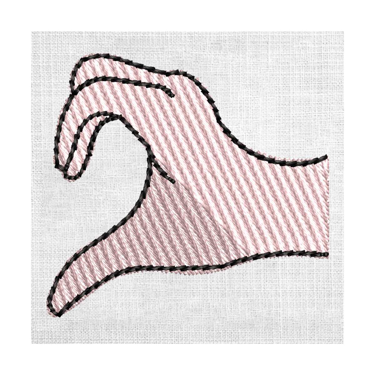 Princess Ariel Couple Heart Hand Embroidery | Inspire Uplift