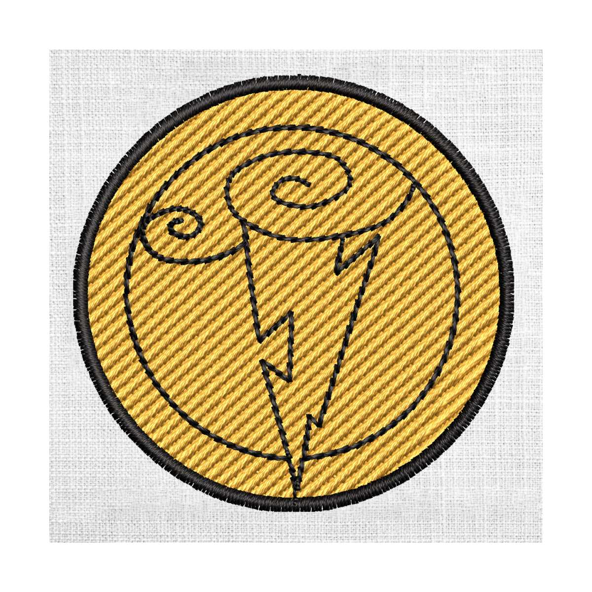 Disney Cartoon Hercules Symbol Of The Gods Embroidery | Inspire Uplift