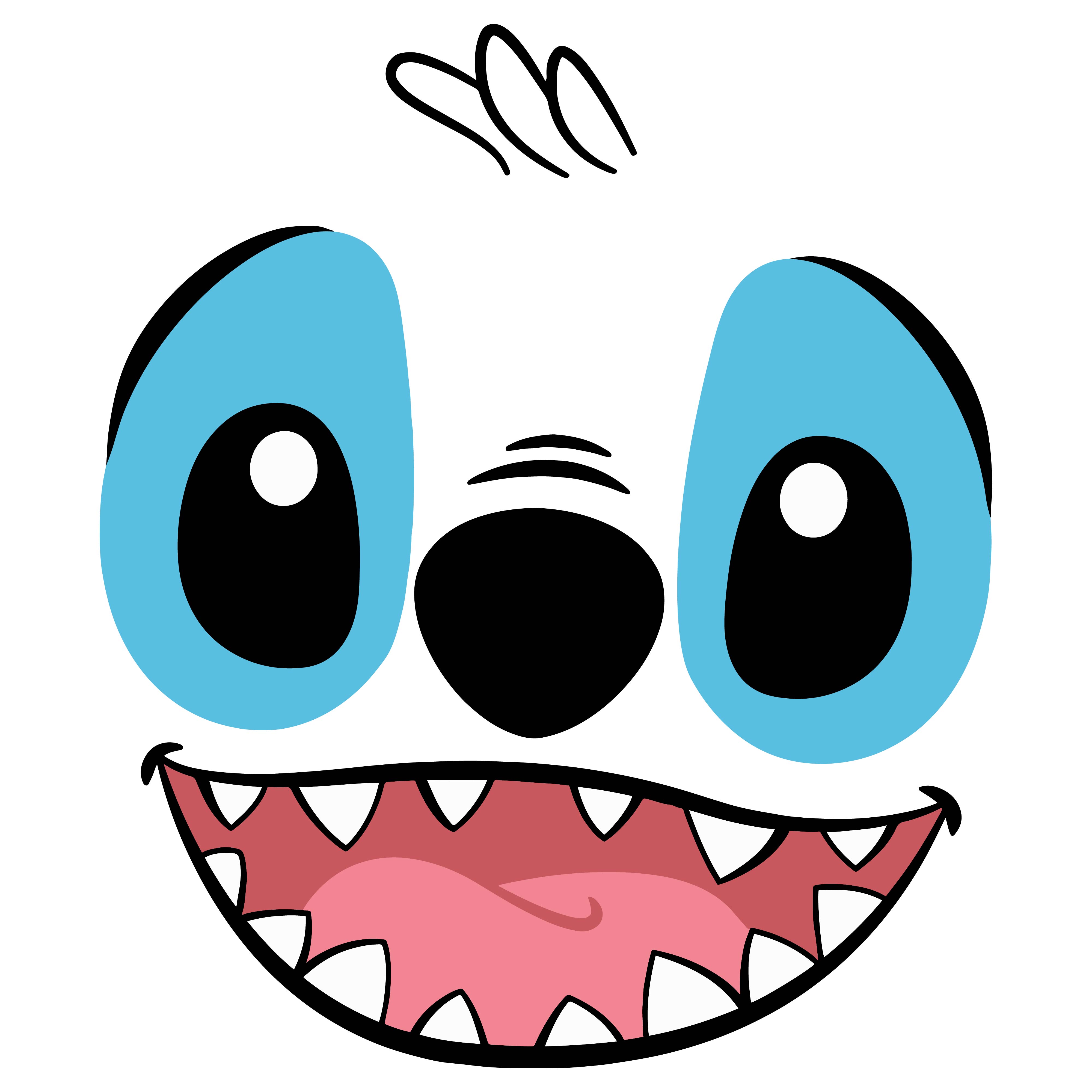 Stitch Face Svg, Stitch Face Design, Dxf, Png, Eps | Inspire Uplift