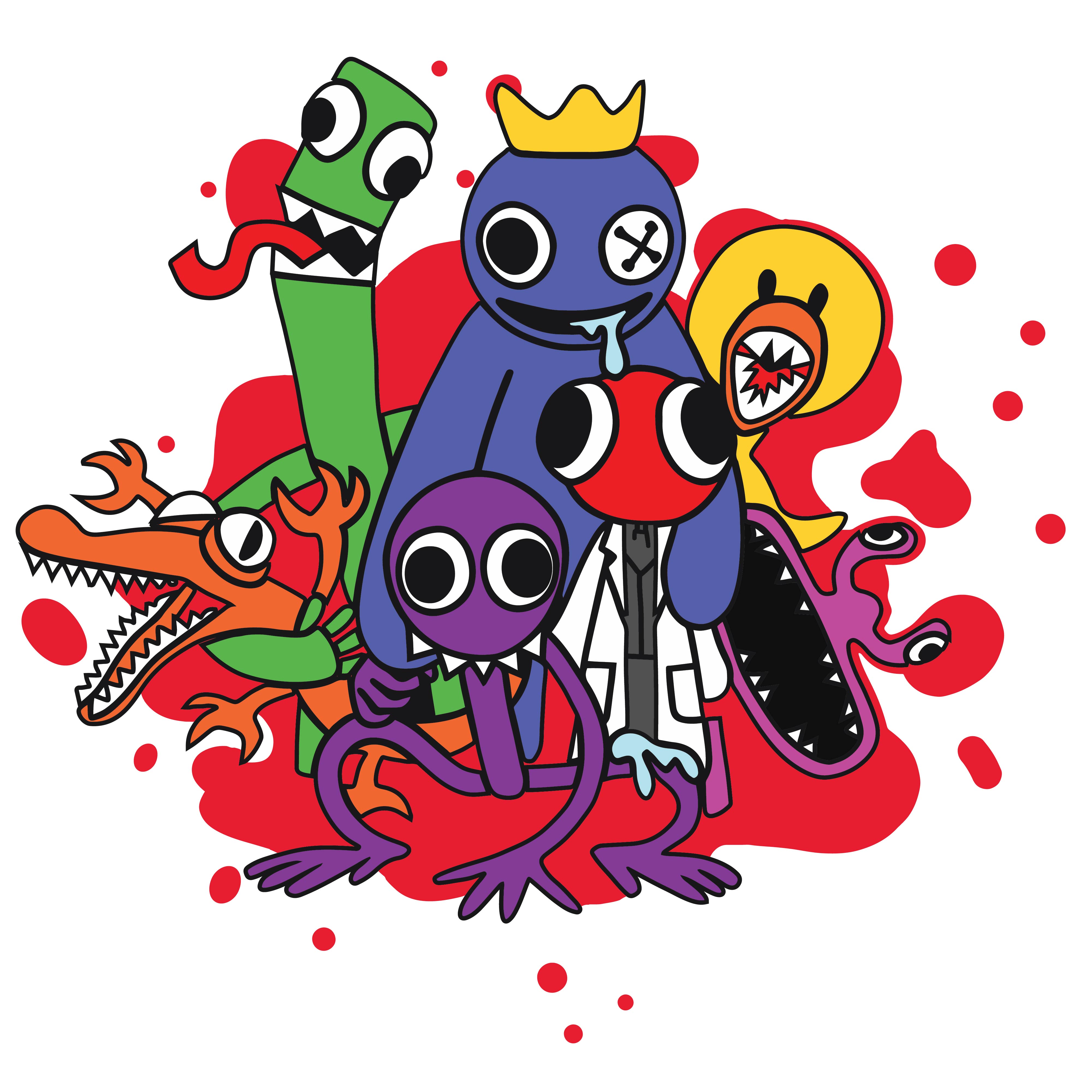 Rainbow friends PNG, Sublimation, Transfer, Digital download | Inspire ...