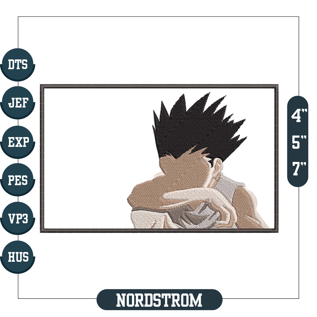 Gon Freecss Hunter x Hunter Embroidery Design | Inspire Uplift