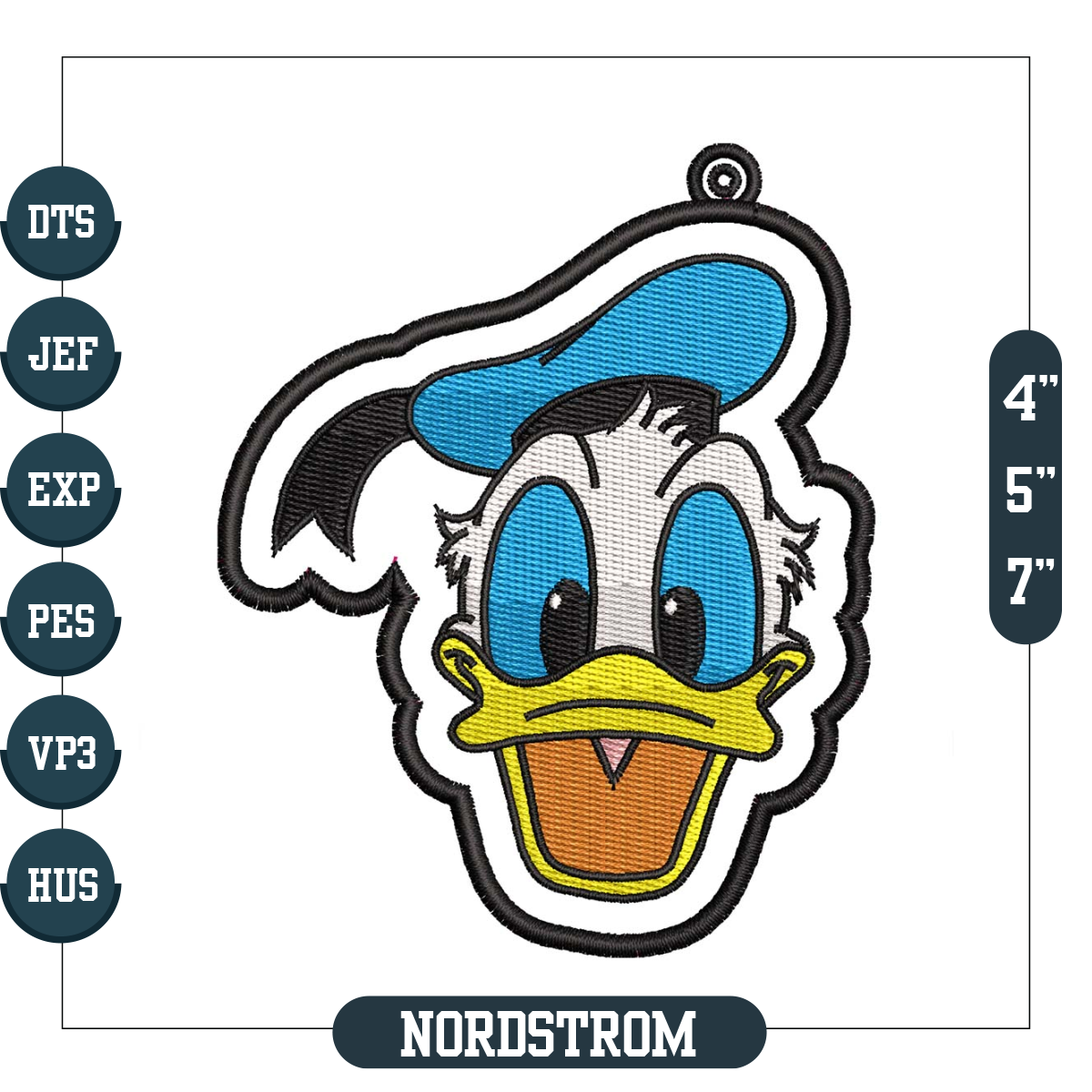 Donald Duck Sticker Embroidery | Inspire Uplift