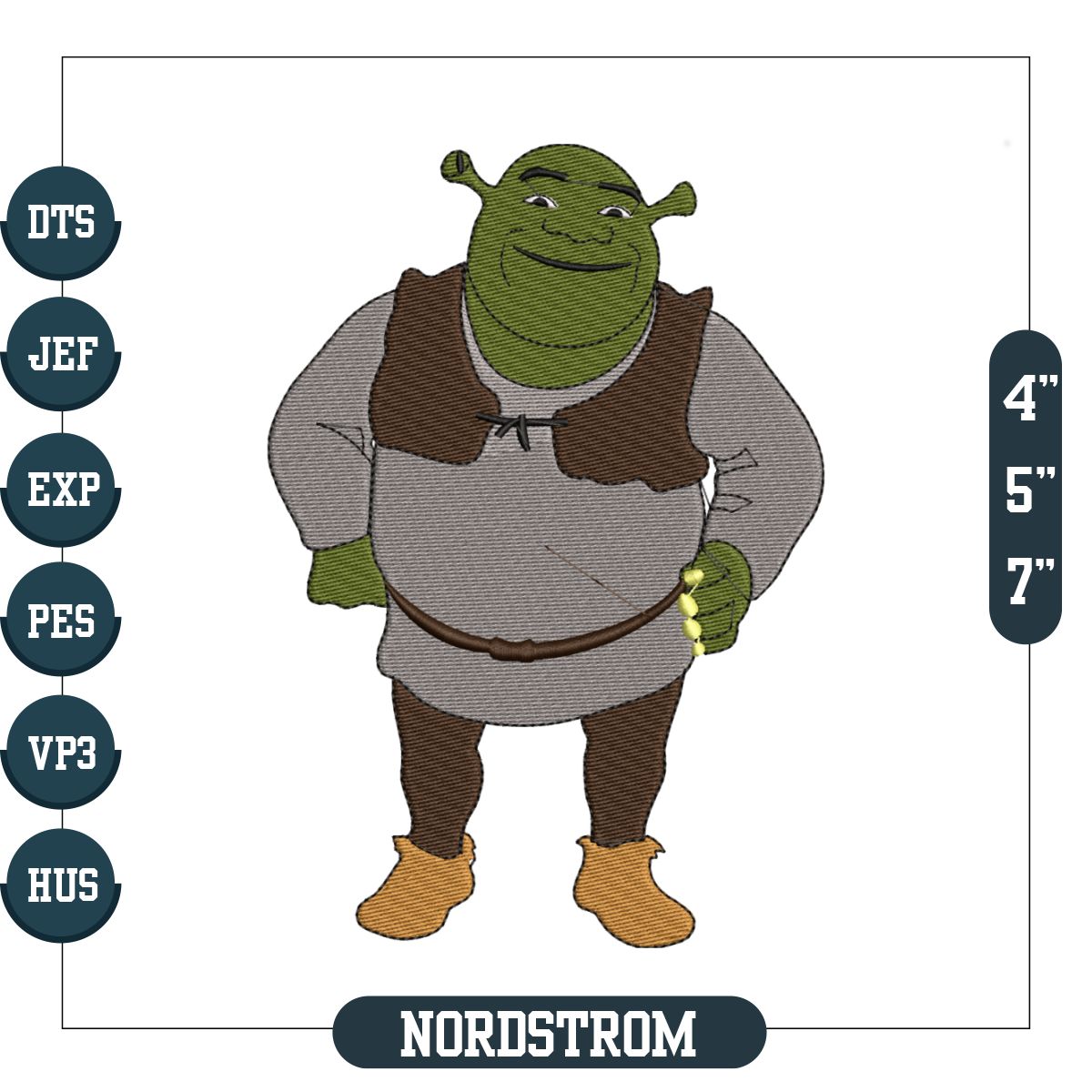 Standing Shrek Embroidery | Inspire Uplift