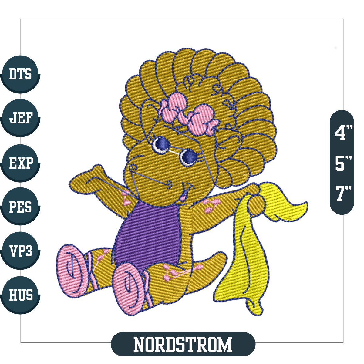 Barney Baby Bop Machine Embroidery - Inspire Uplift