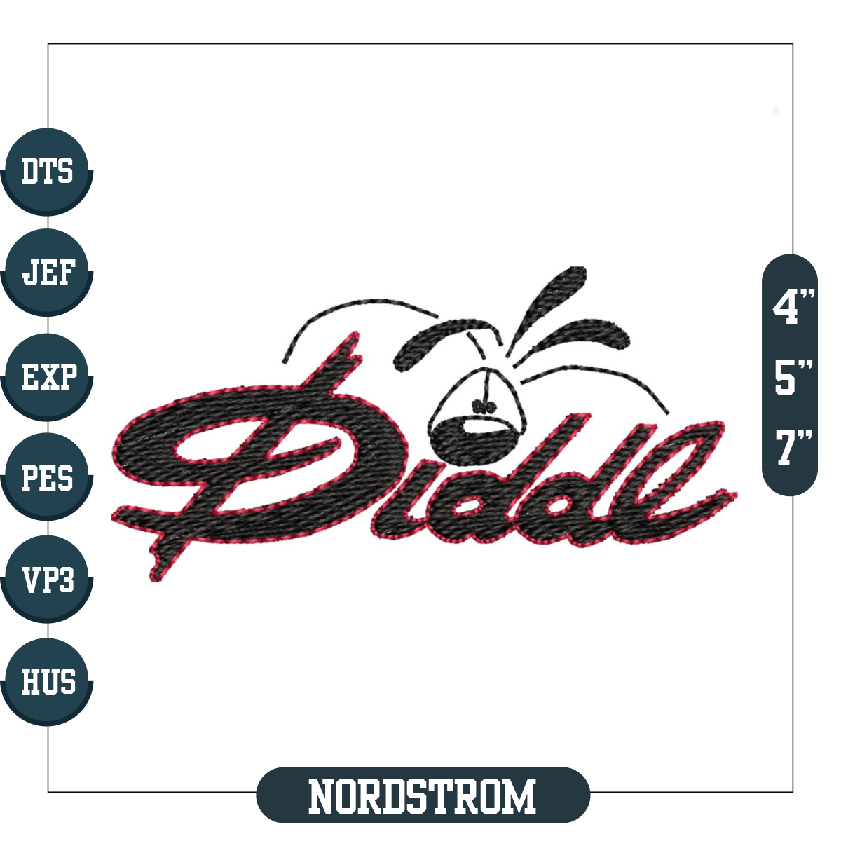 Diddl Mouse Logo Embroidery,Digital Embroidery | Inspire Uplift