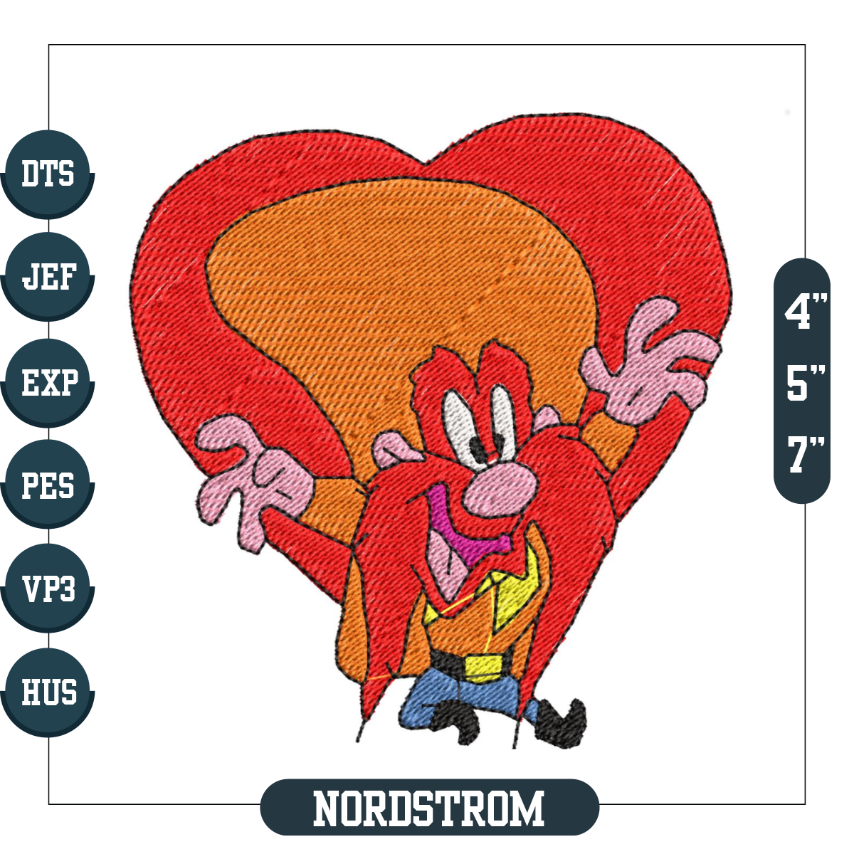 Love Yosemite Sam Embroidery, Looney Tunes Embroidery | Inspire Uplift