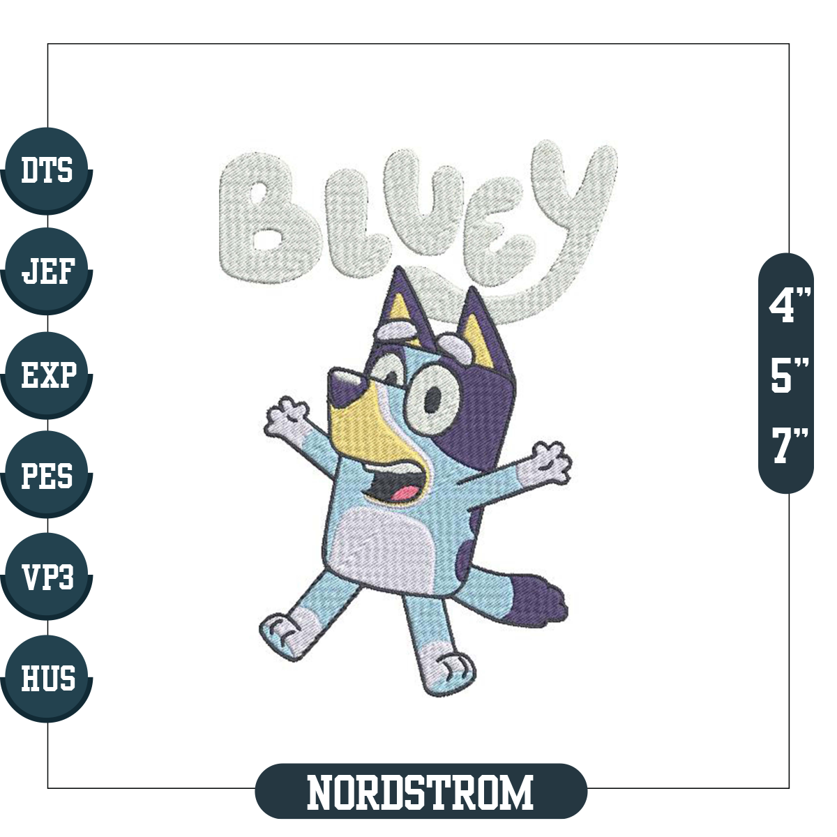 Bluey Embroidery, Bluey Cartoon Embroidery, cartoon Embroide - Inspire ...