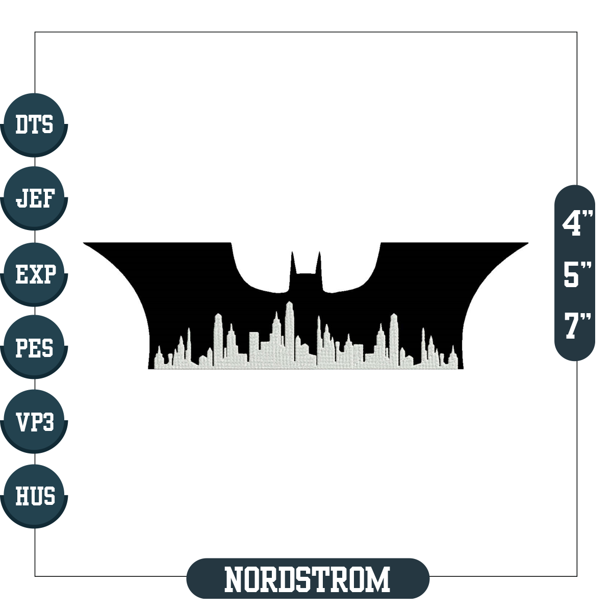 Batman Logo embroidery design, Batman Logo embroidery, logo | Inspire ...