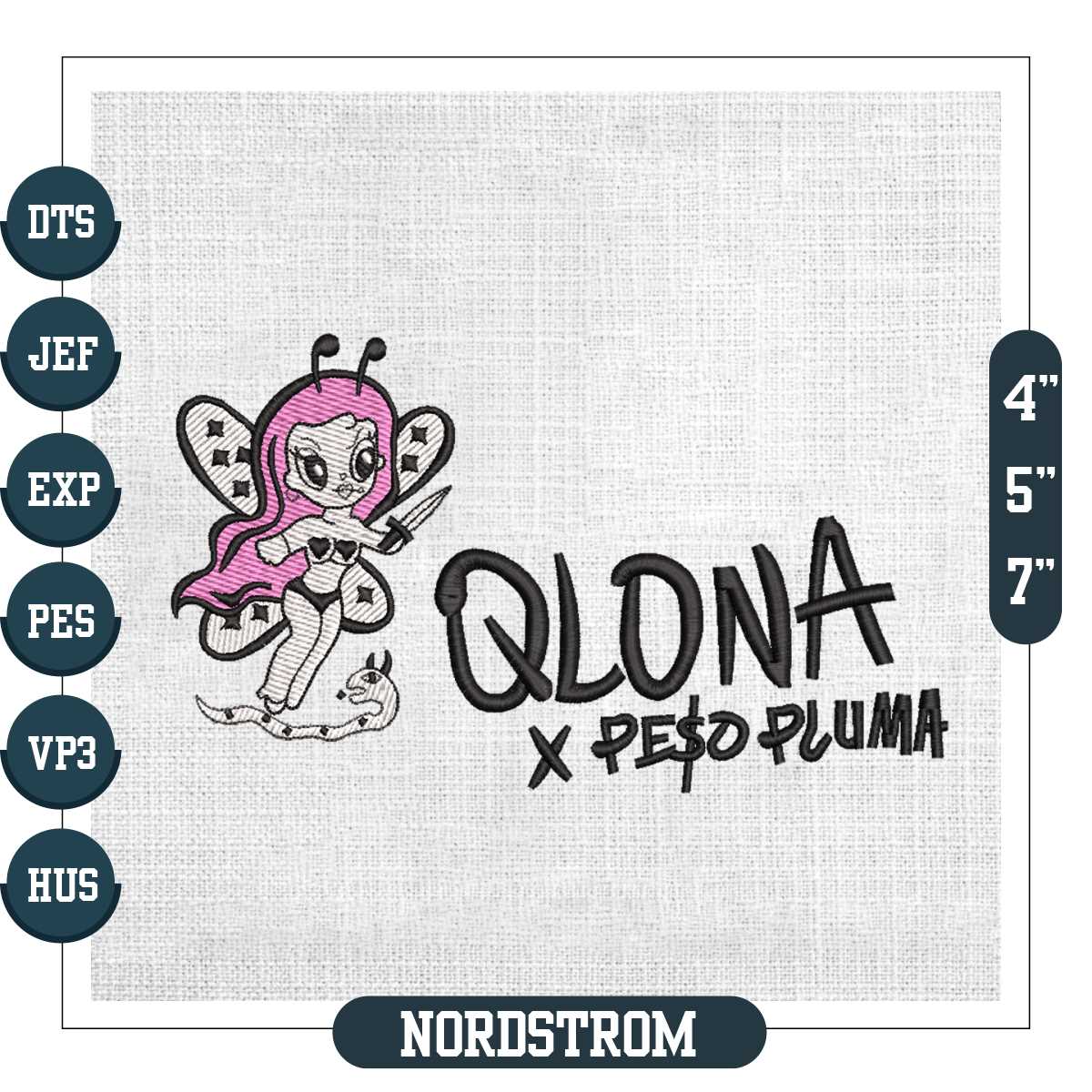 Qlona x Peso Pluma Karol G Devil Angel Embroidery | Inspire Uplift
