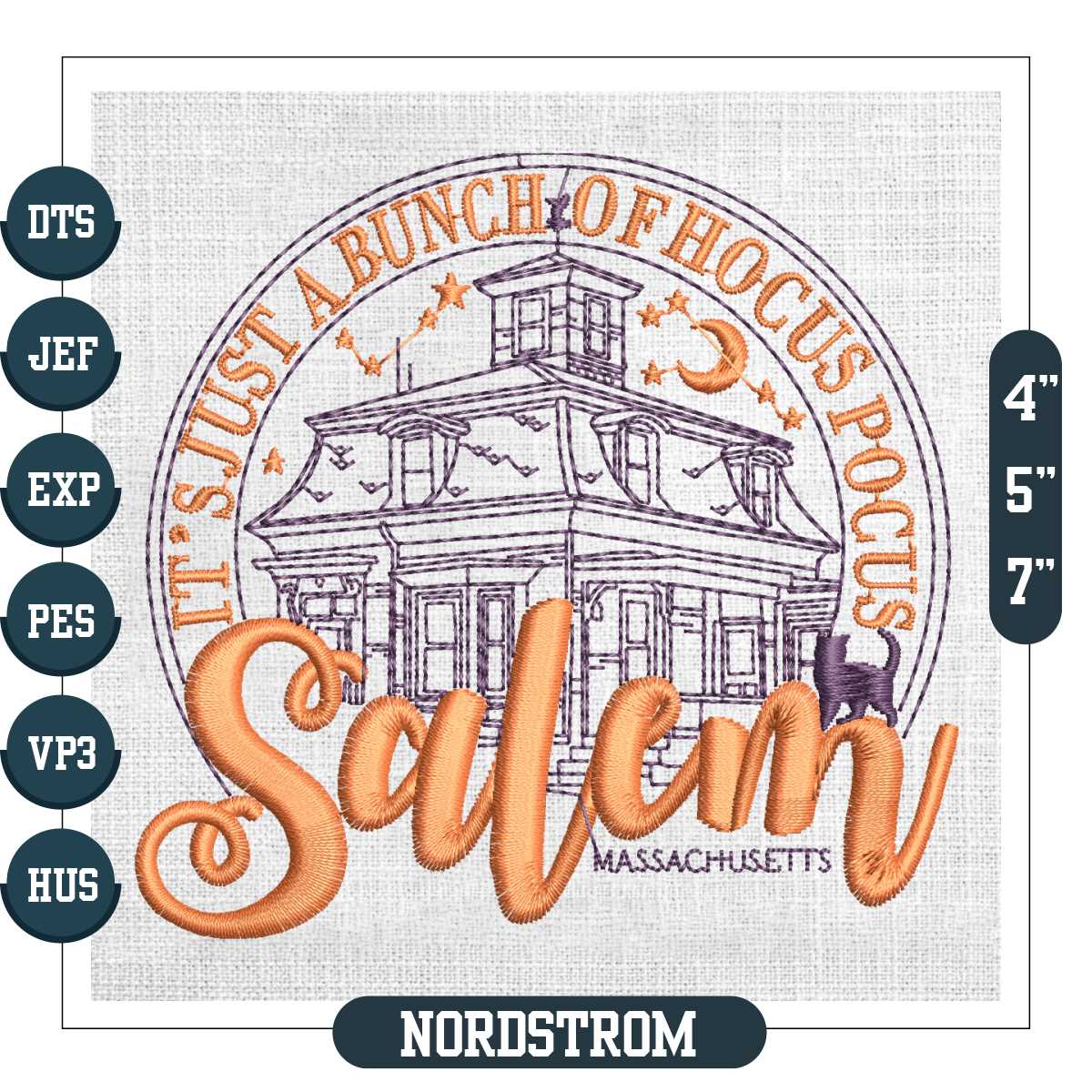 Salem Massachusetts Bunch Of Hocus Pocus Embroidery | Inspire Uplift