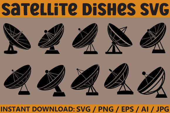 Satellite Dishes svg, Satellite Dish svg, Satellite svg, Dis | Inspire ...