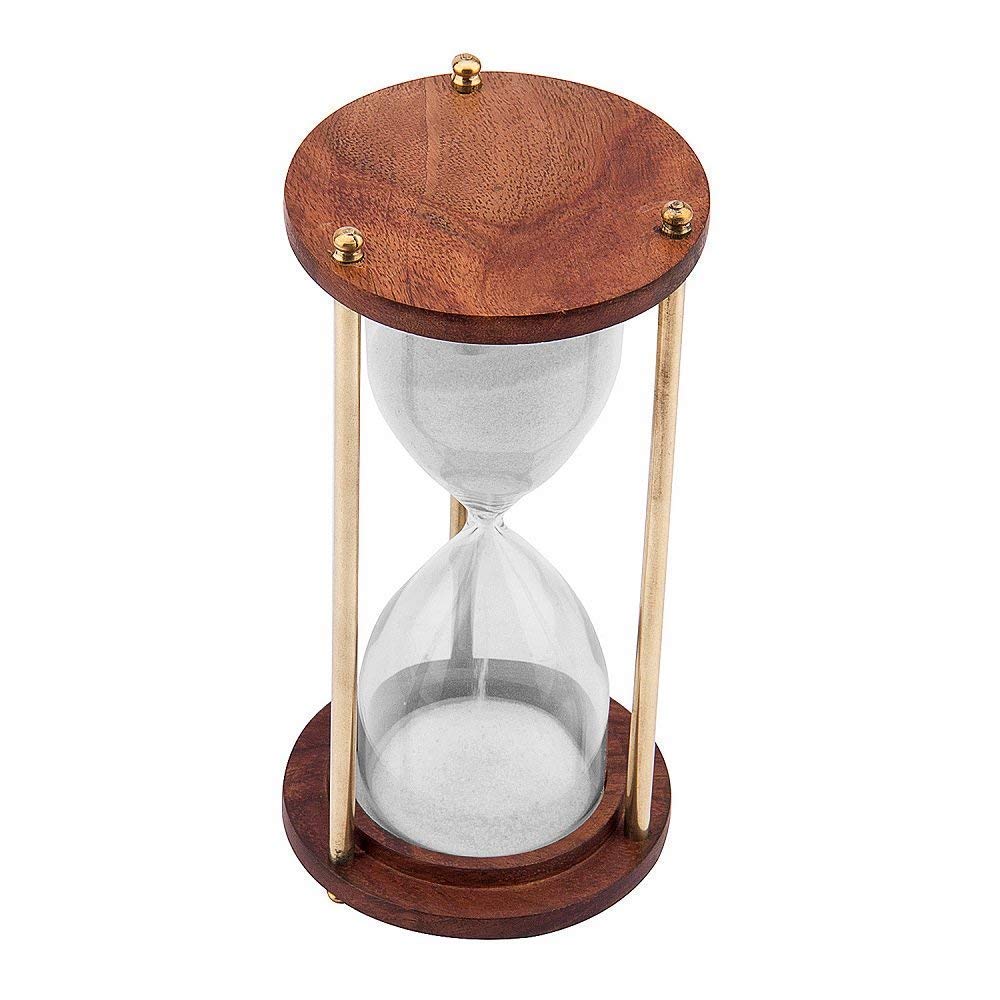 Handmade Wooden Base Sand Clock Unique Timer an Antique Show | Inspire ...