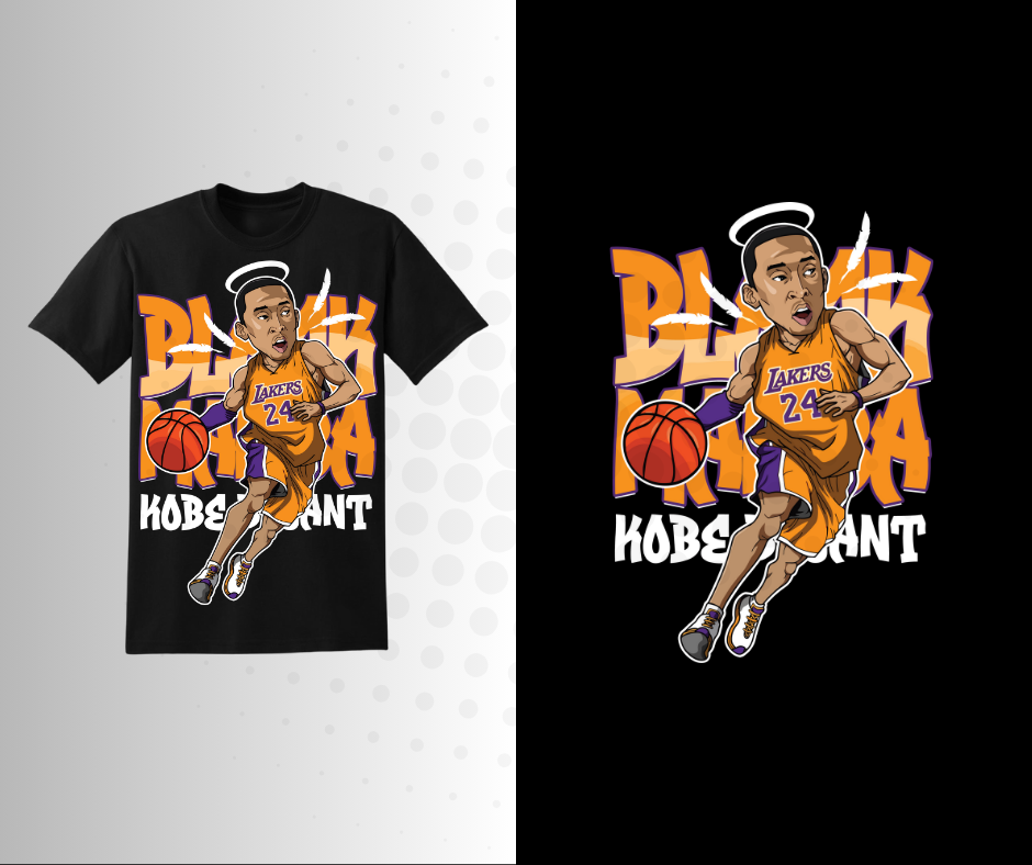 Black Mamba NBA Tshirt Design - Kobe Bryant Basketball Shirt | Inspire ...