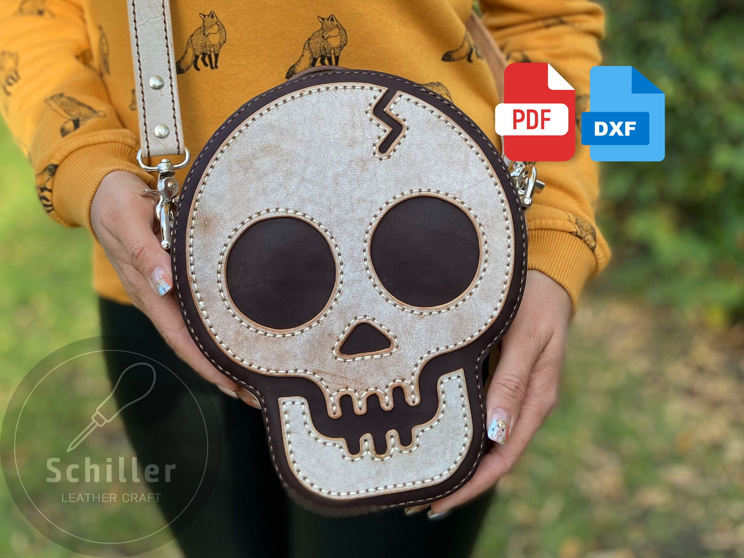 Gothic Skull Crossbody Bag - Leather pattern - PDF Download | Inspire ...