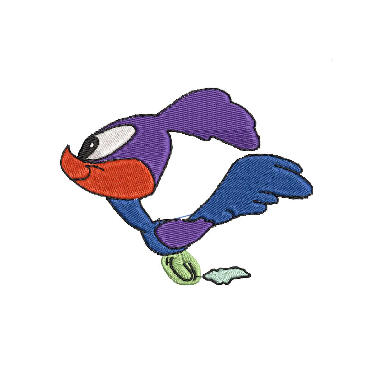 Looney Tunes Road Runner Embroidery Png | Inspire Uplift