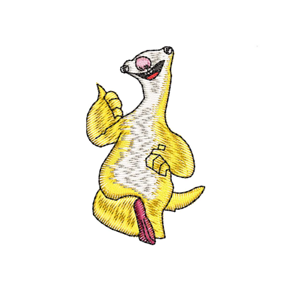 Ice Age Sid The Sloth Embroidery png | Inspire Uplift