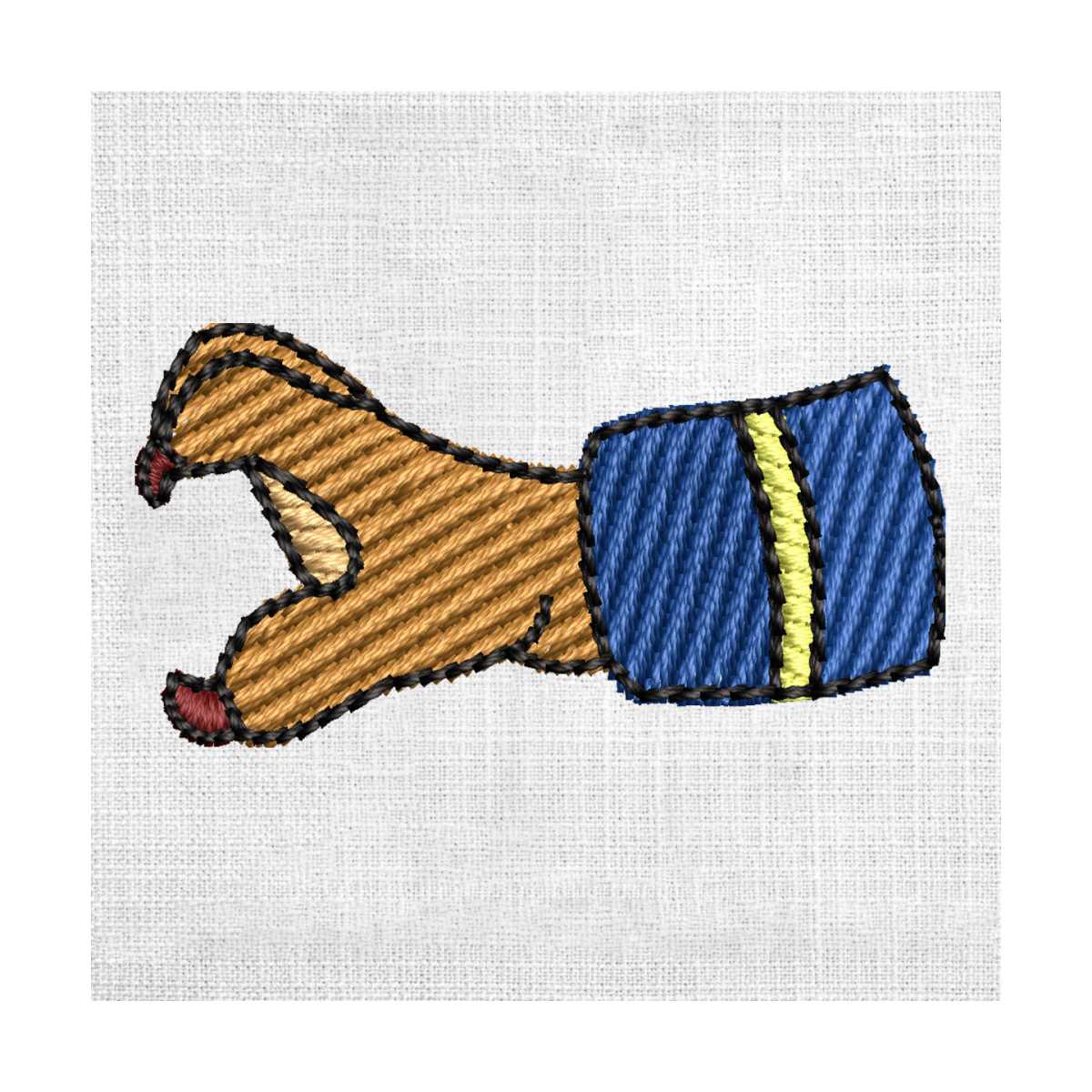 The Beast Hand Making Love Embroidery Design | Inspire Uplift