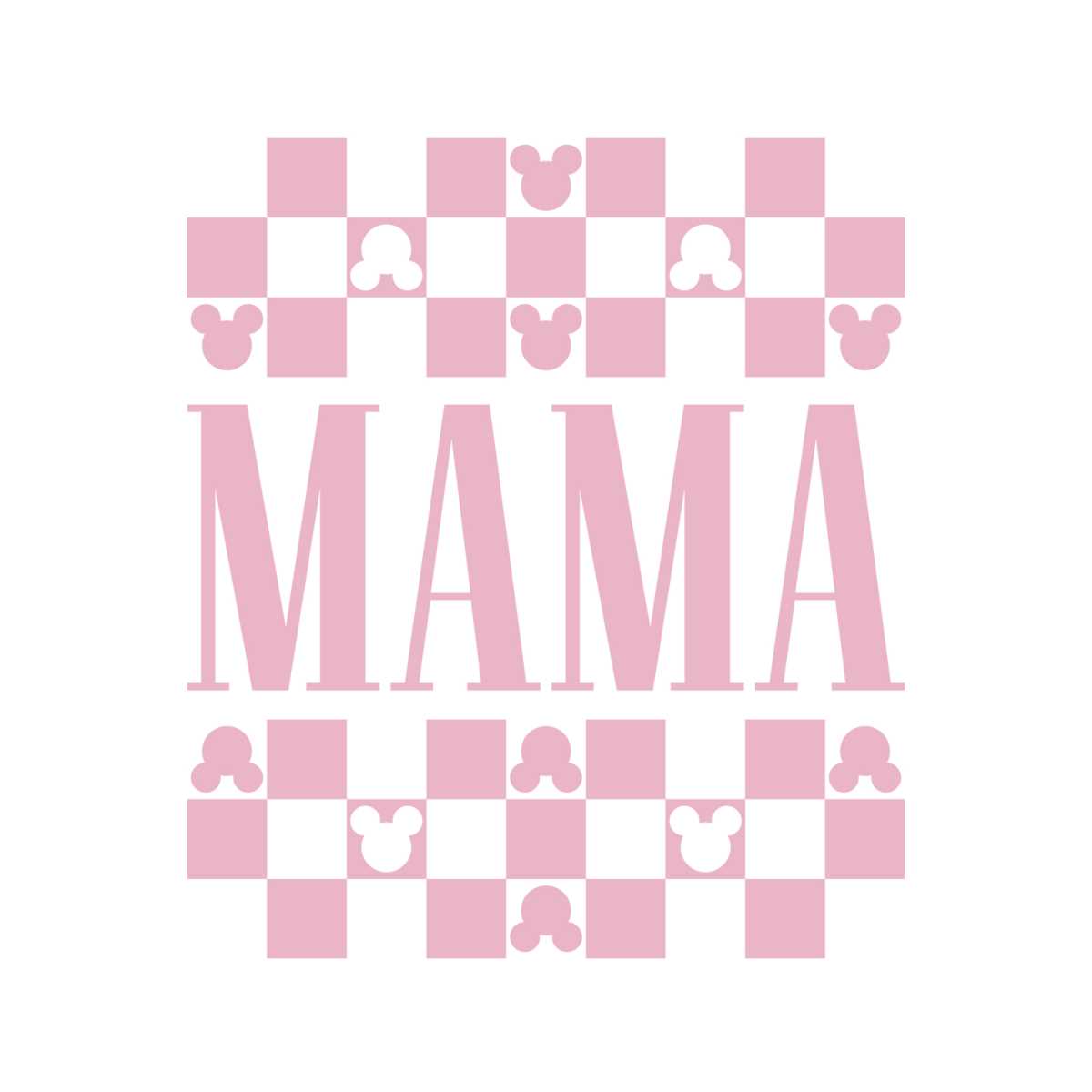 Checkered Mama Mouse Disney SVG | Inspire Uplift