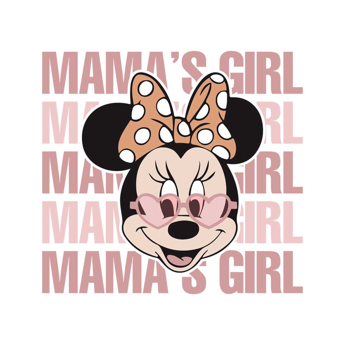 Disney Mama Girl Minnie Mouse Head SVG | Inspire Uplift