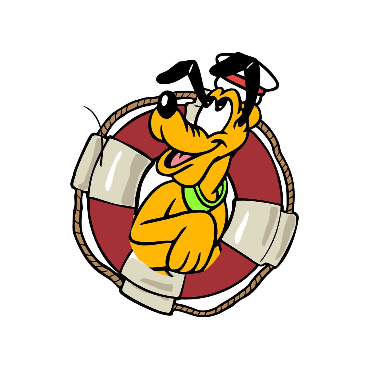 Disney Cruise Pluto Dog Life Buoy PNG | Inspire Uplift