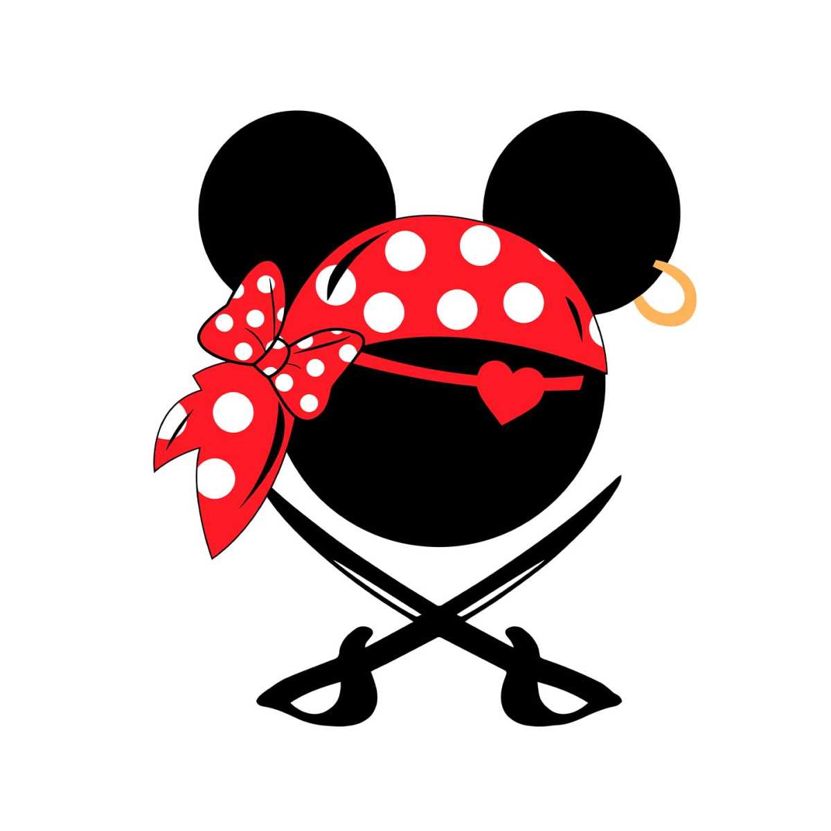 Disney Minnie Mouse Pirate SVG | Inspire Uplift