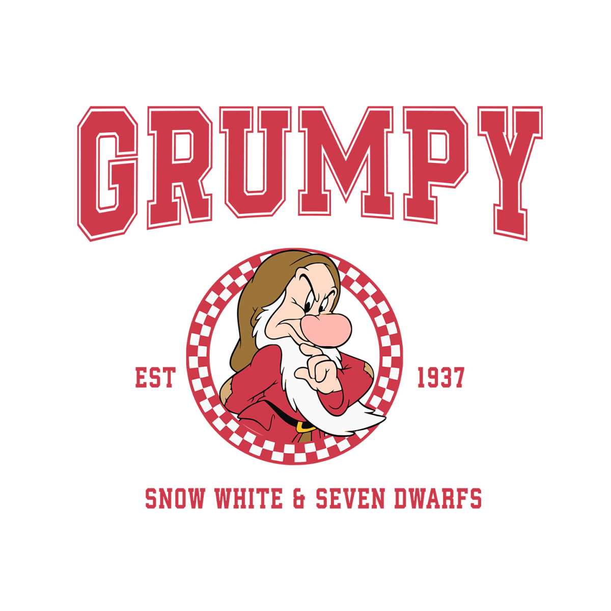 Grumpy Disney Snow White and 7 Dwarfs Est 1937 SVG | Inspire Uplift