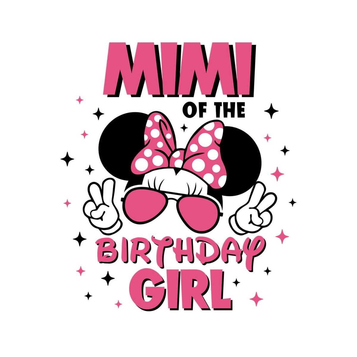 Minnie Cool Mimi Of The Birthday Girl SVG | Inspire Uplift