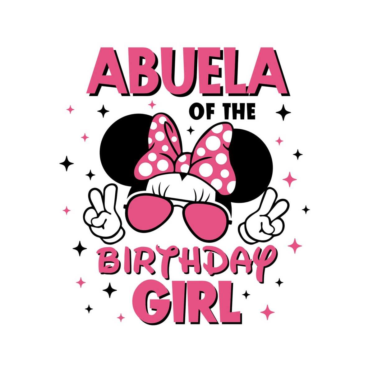 Minnie Cool Abuela Of The Birthday Girl SVG | Inspire Uplift