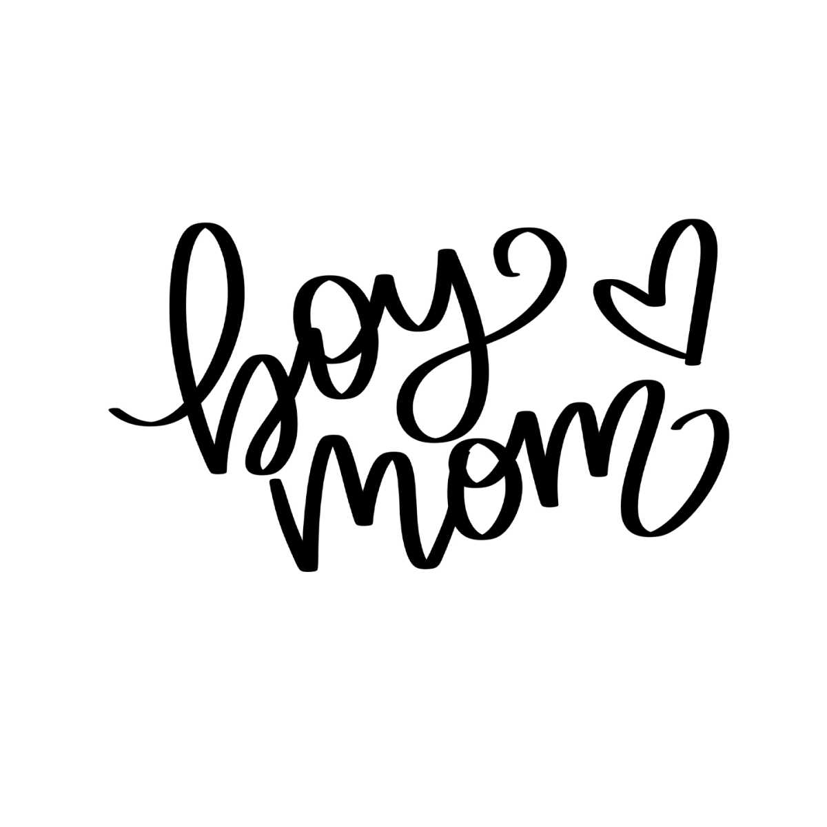 Boy Mom Love Mother Day Clipart SVG - Inspire Uplift